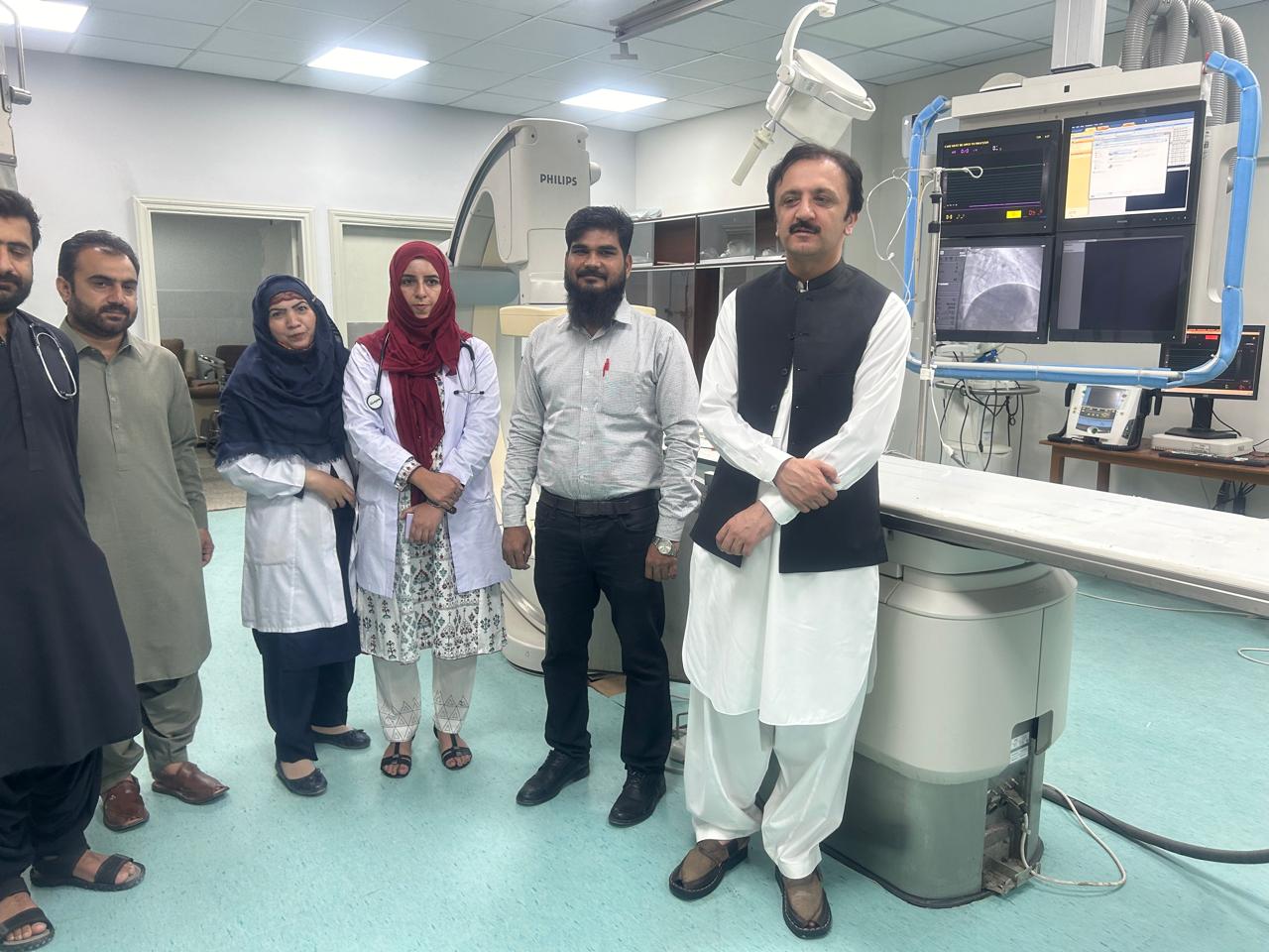 Angiography Machine at Bolan Medical Complex Hospital Operational After ...